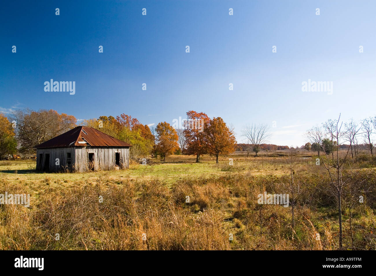 Oklahoma OK USA Oklahoma countryside along highway US scenic 412 Stock ...