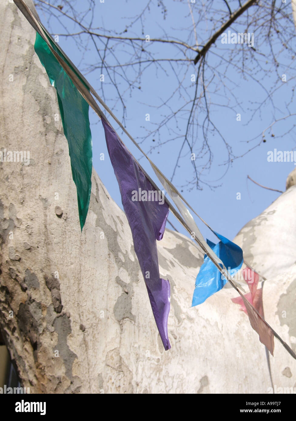 carnival bunting flags Stock Photo - Alamy