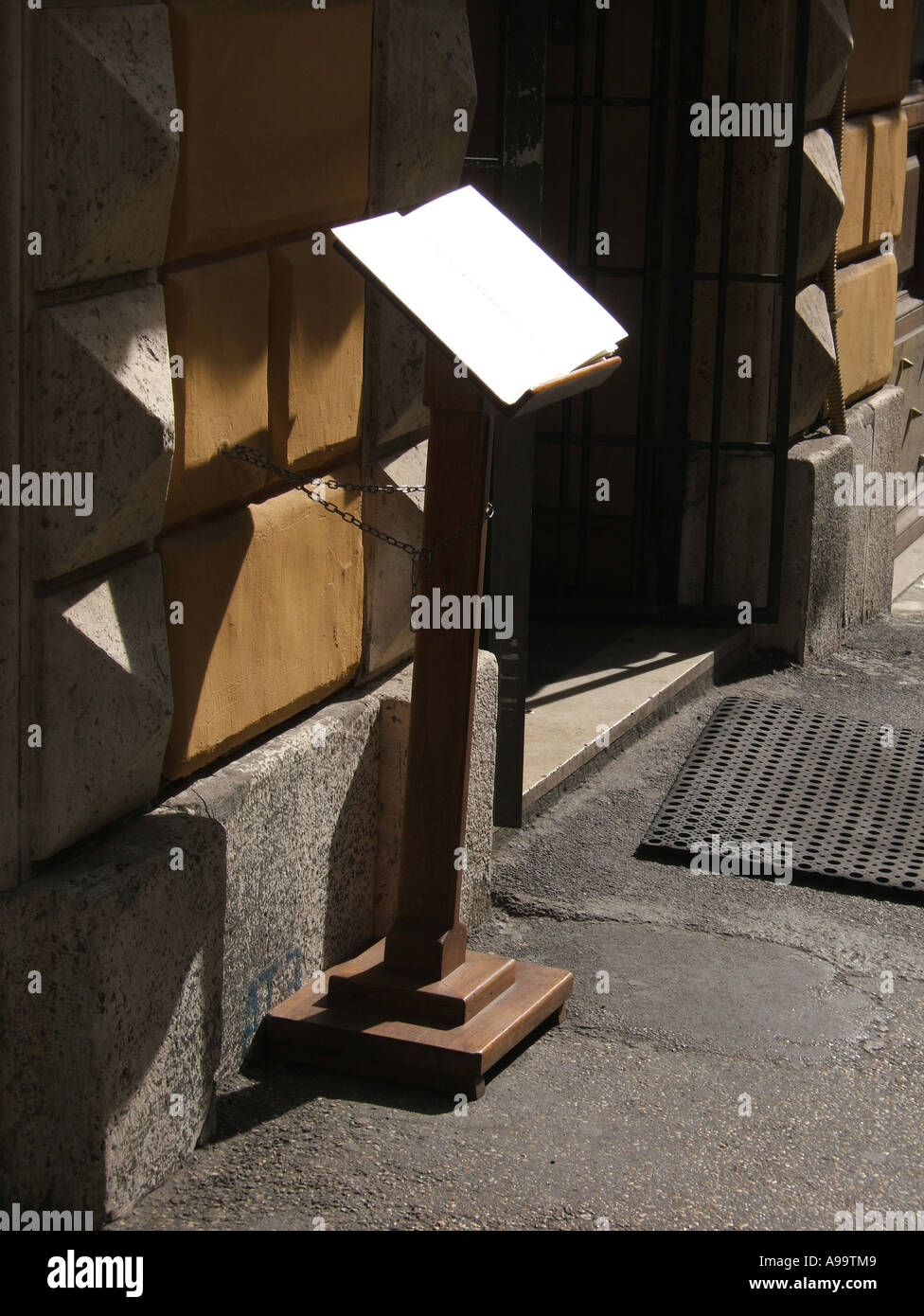 Hotel restaurant entrance menu stand hi-res stock photography and ...