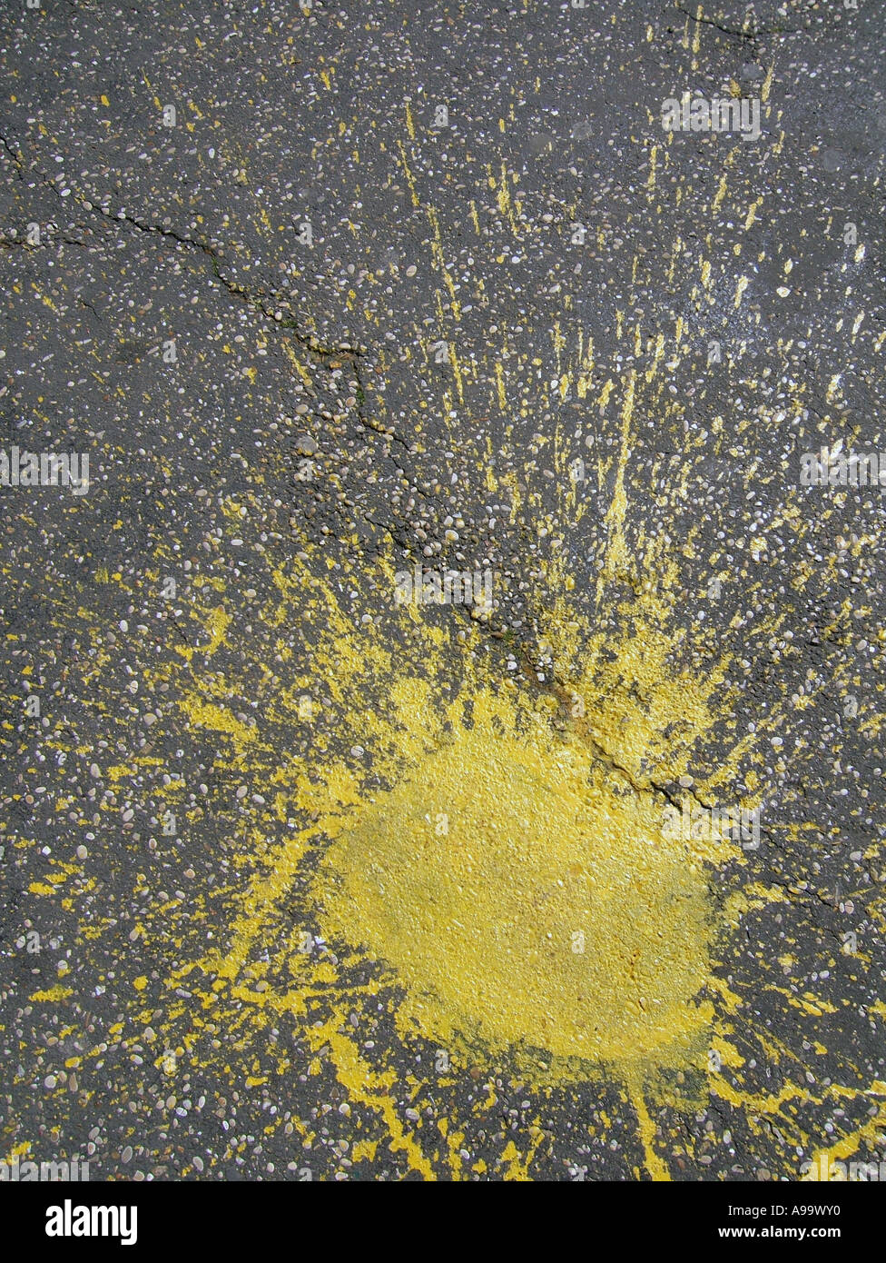 paint splash on road Stock Photo - Alamy