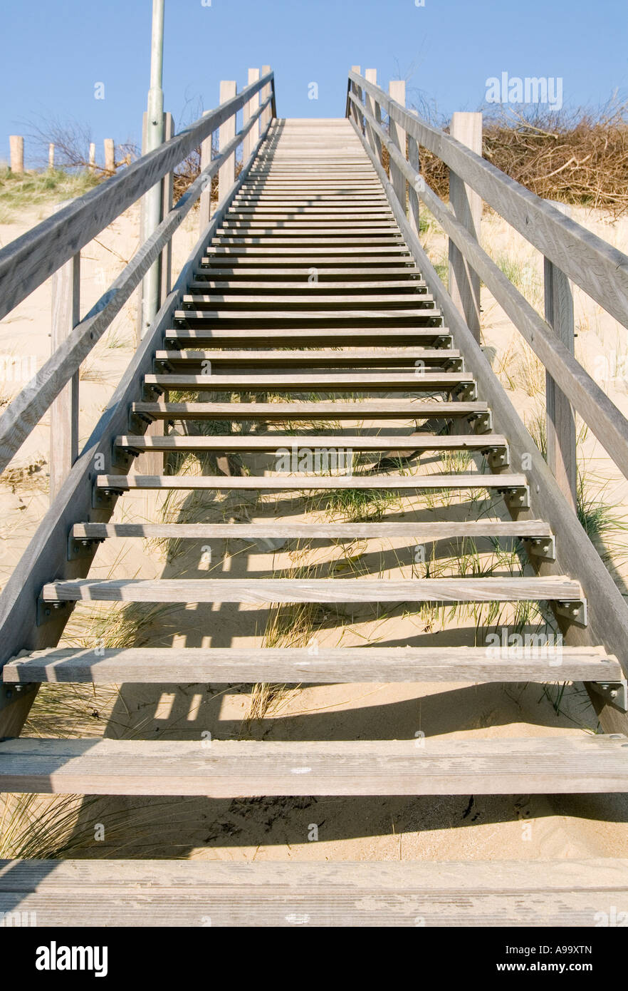 Stairs on a beach Stock Photo - Alamy