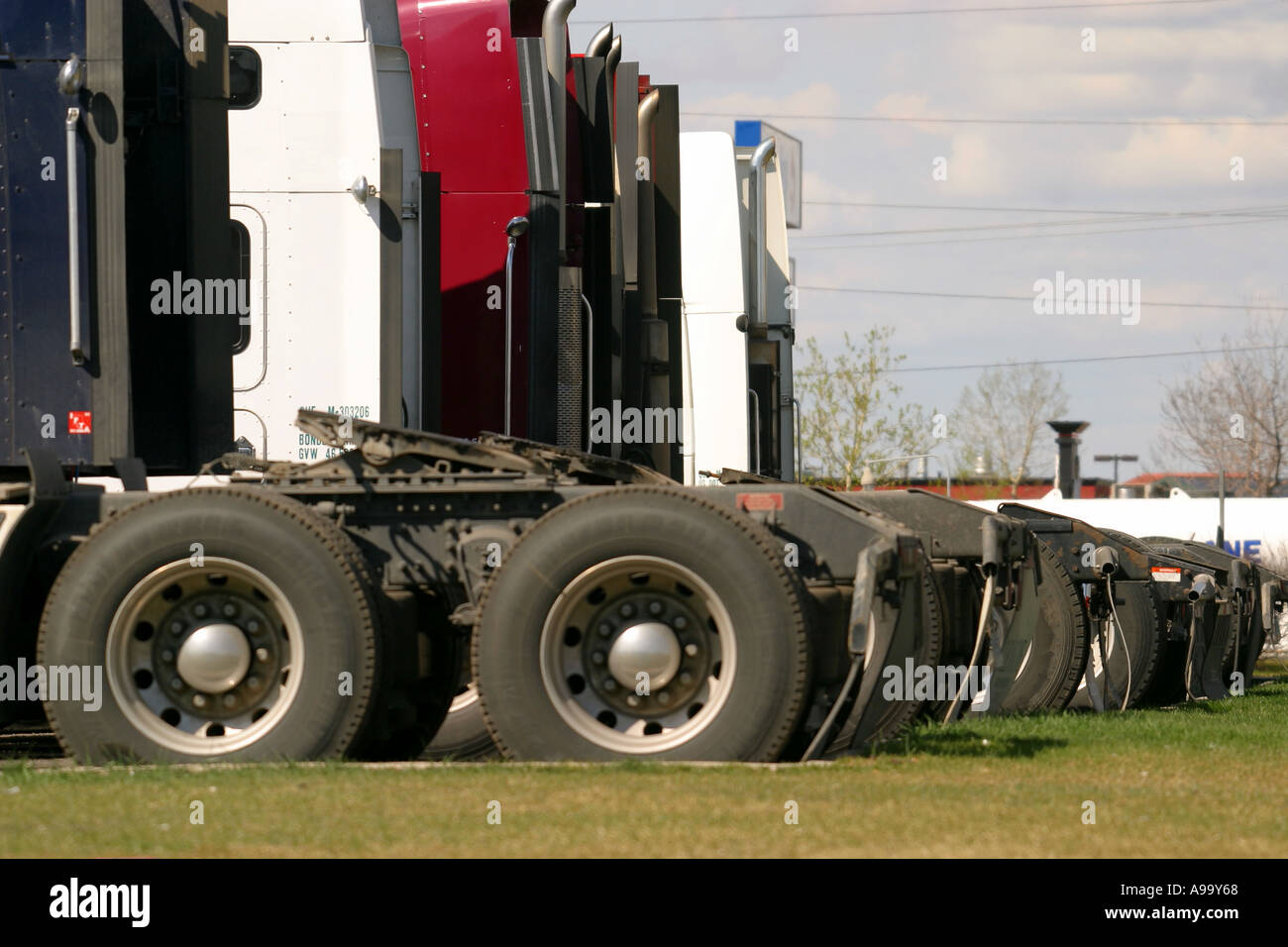 Trucks lineup hi-res stock photography and images - Alamy