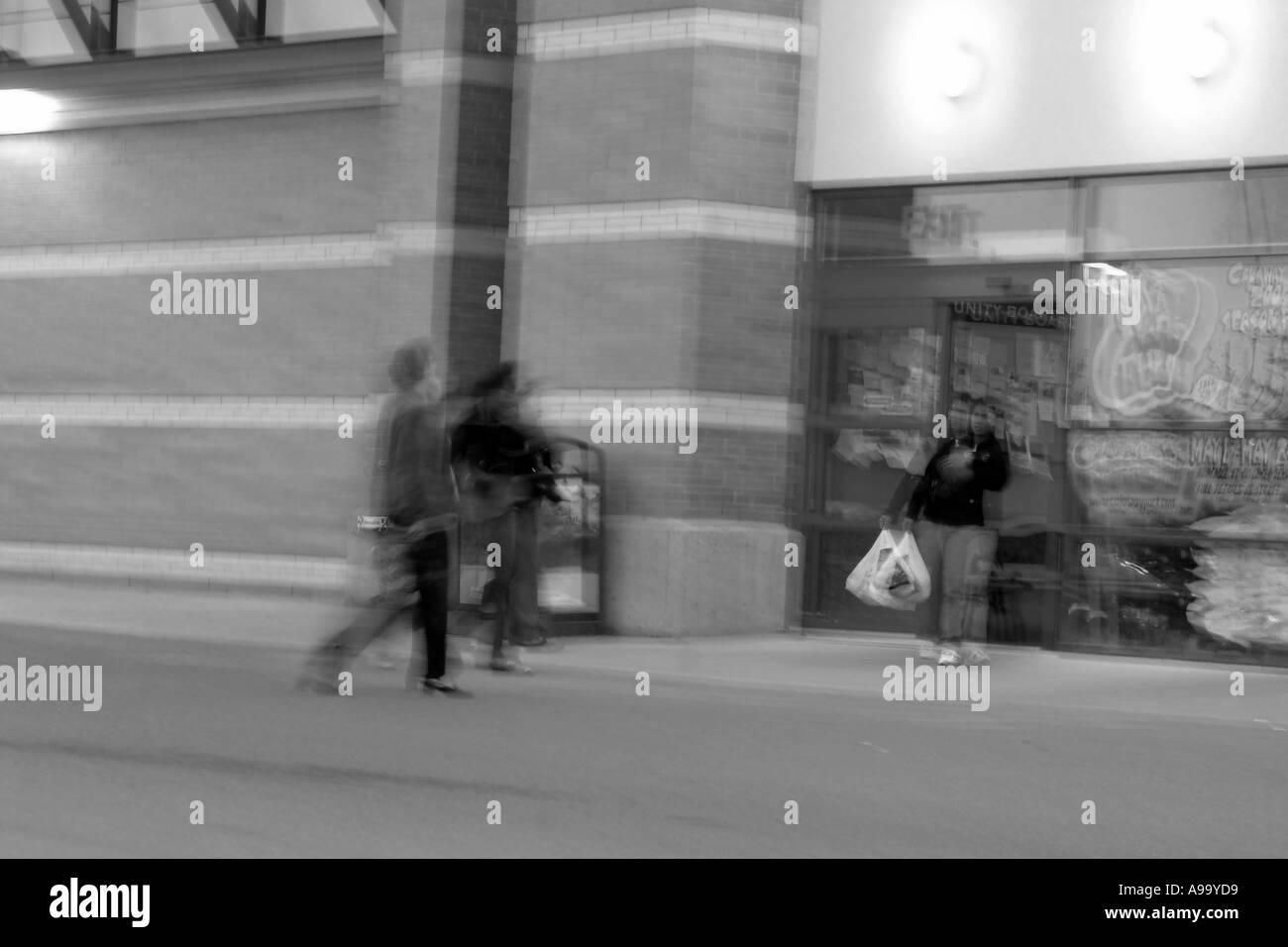 Pedestrian street activity Black and White Stock Photos & Images - Alamy