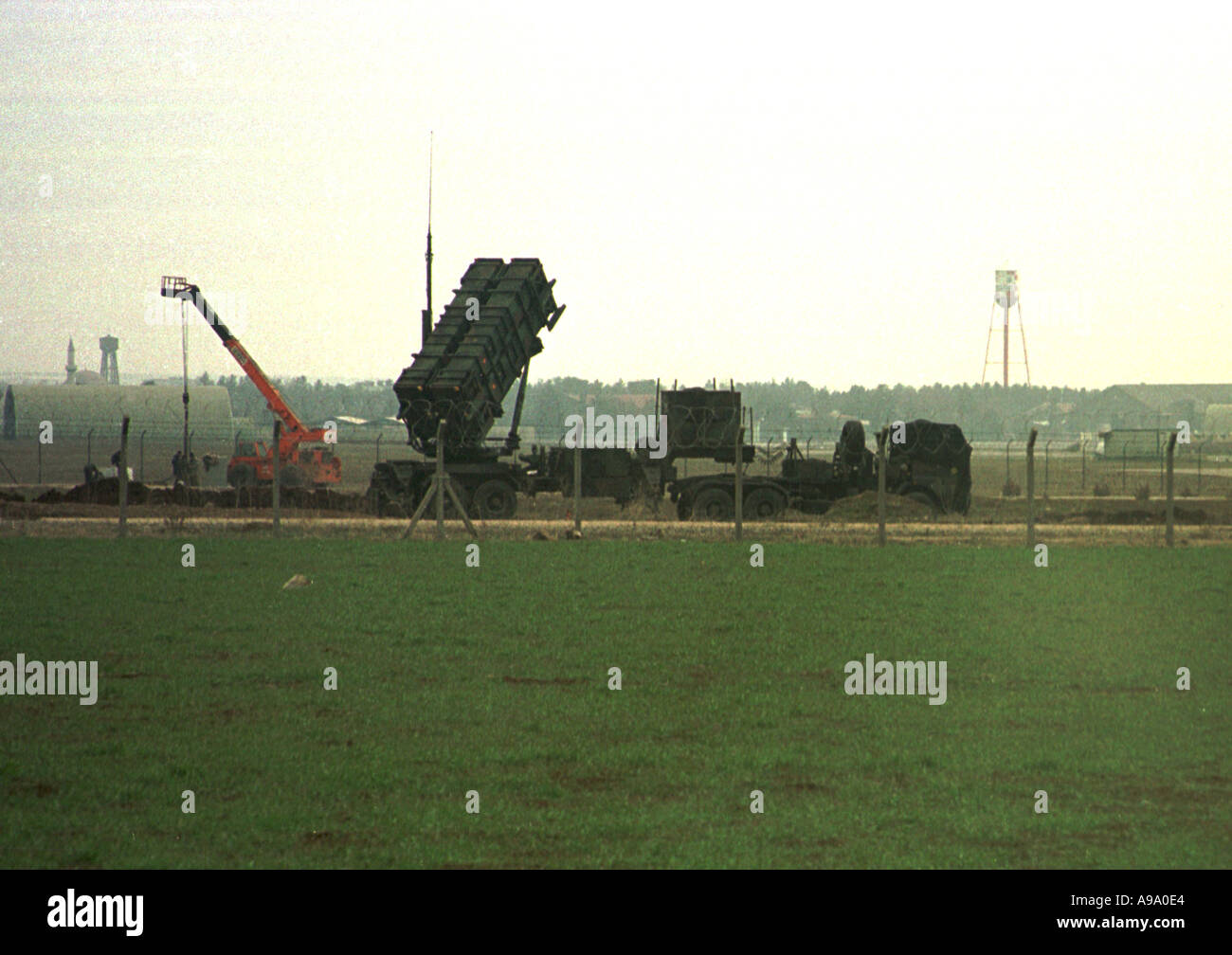Diyarbakir, TURKEY -- A patriot base at the Diyarbakir military airport ...