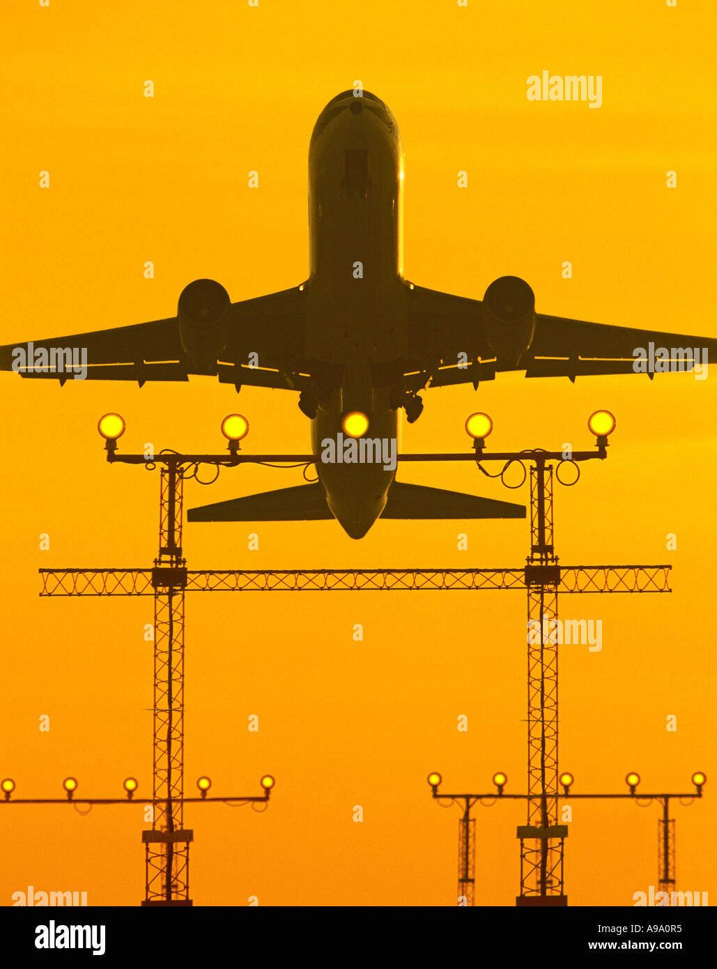 Airplane Taking Off Runway