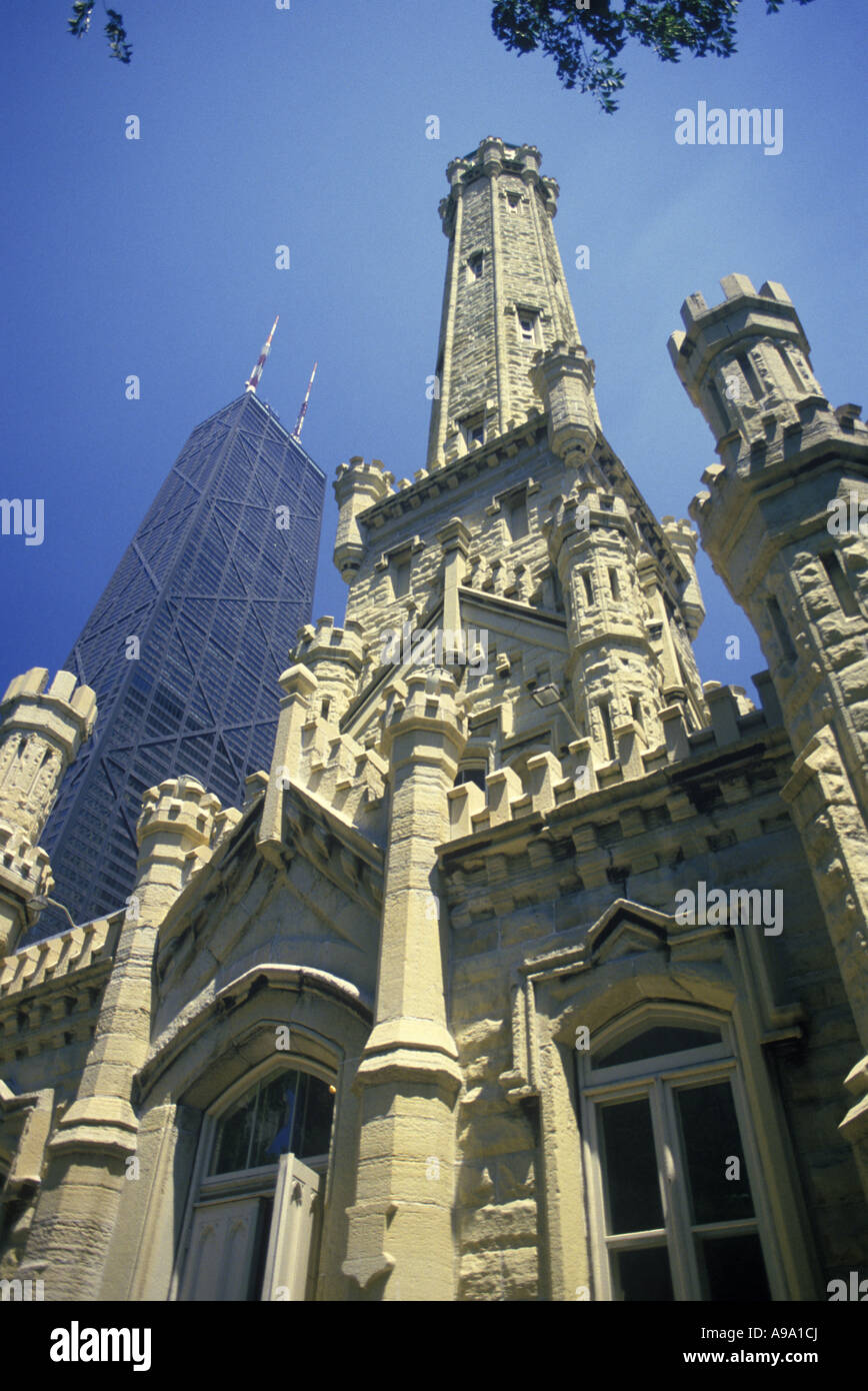 WATER TOWER (©WILLIAM BOYINGTON 1869) HANCOCK CENTER (©BRUCE GRAHAM ...