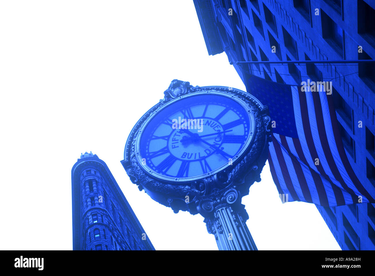 PUBLIC CLOCK BROADWAY MANHATTAN NEW YORK USA Stock Photo - Alamy