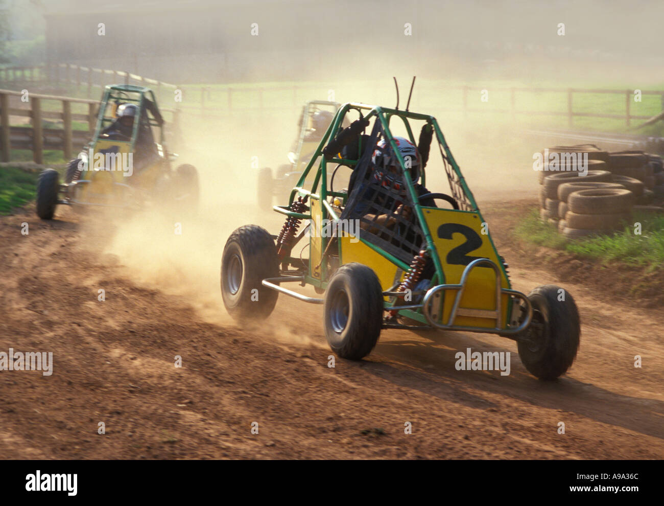 Rally Kart Racing Stock Photo - Alamy