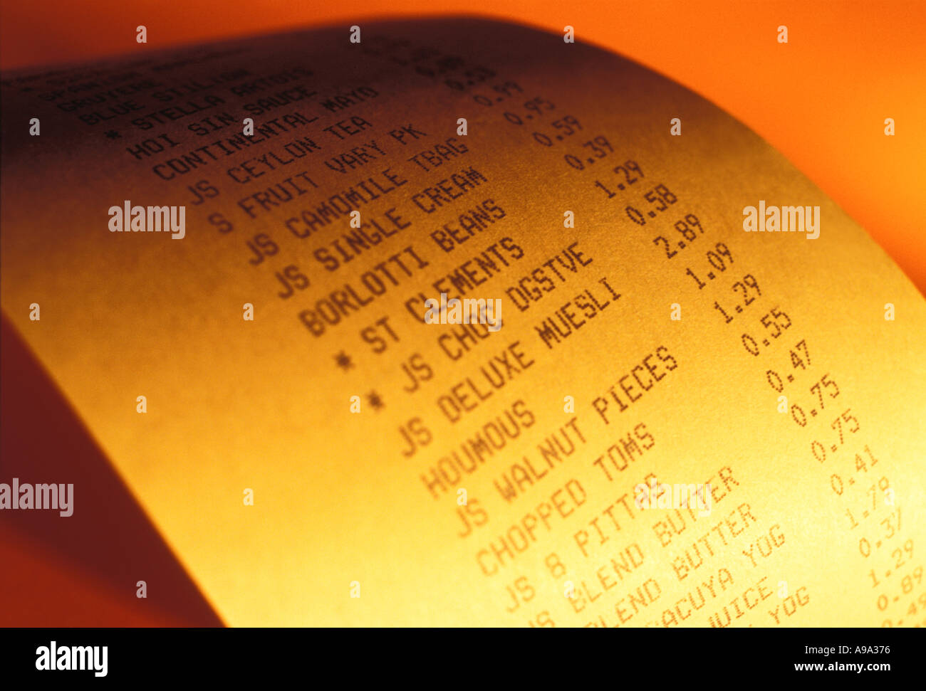 Till receipt hi-res stock photography and images - Alamy