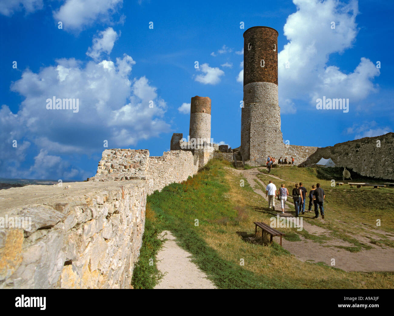 Checiny Castle of Poland Stock Photo - Alamy