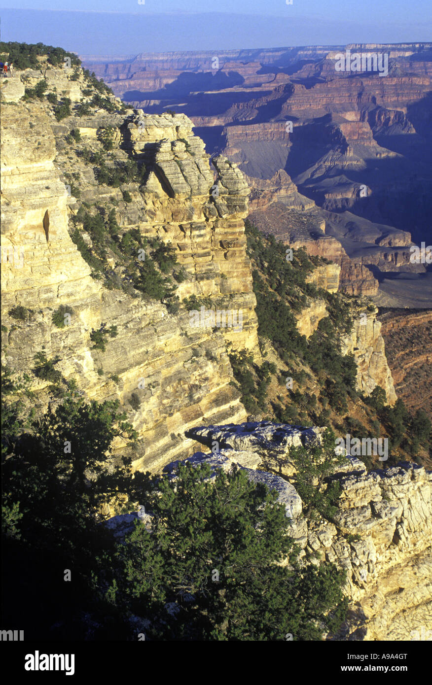 MATHER POINT SOUTH RIM OVERLOOK GRAND CANYON ARIZONA USA Stock Photo ...
