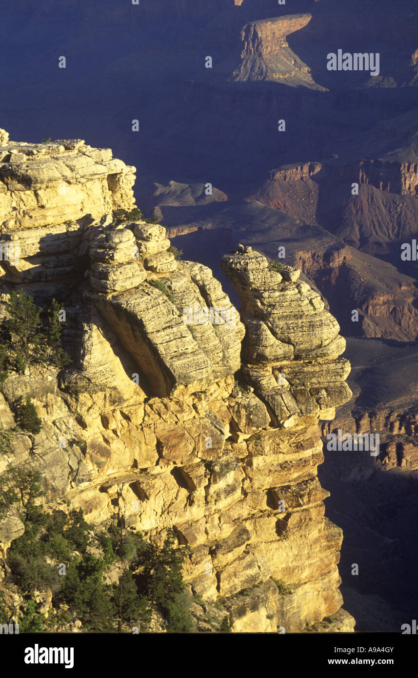 MATHER POINT SOUTH RIM OVERLOOK GRAND CANYON ARIZONA USA Stock Photo ...