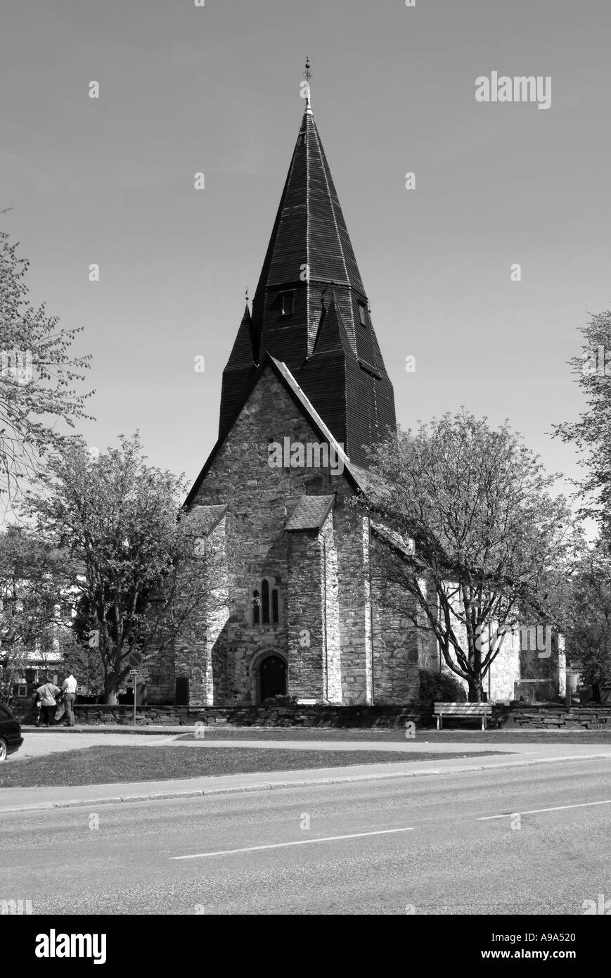 Norway voss church Black and White Stock Photos & Images - Alamy