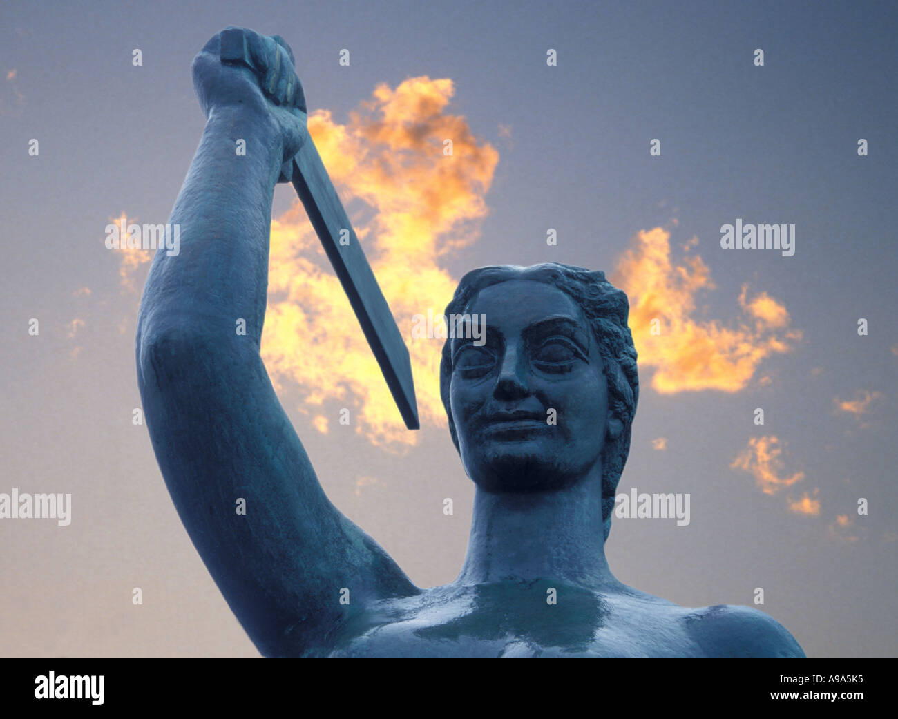 Poland Warsaw Mermaid Syrena A statue by Ludwika Nitschowa on the ...