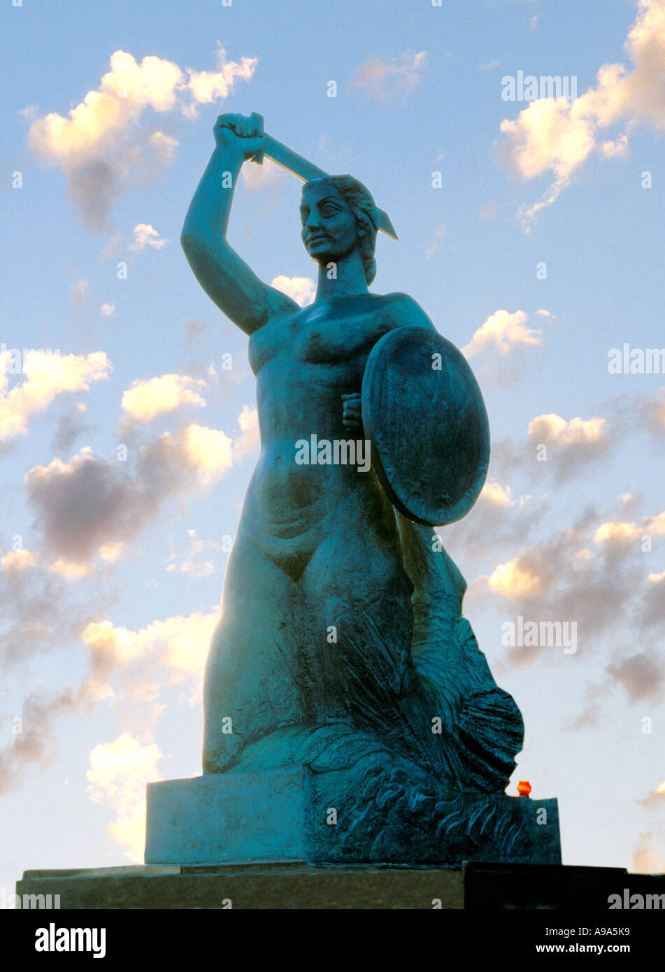 Poland Warsaw Mermaid Syrena A statue by Ludwika Nitschowa on the ...