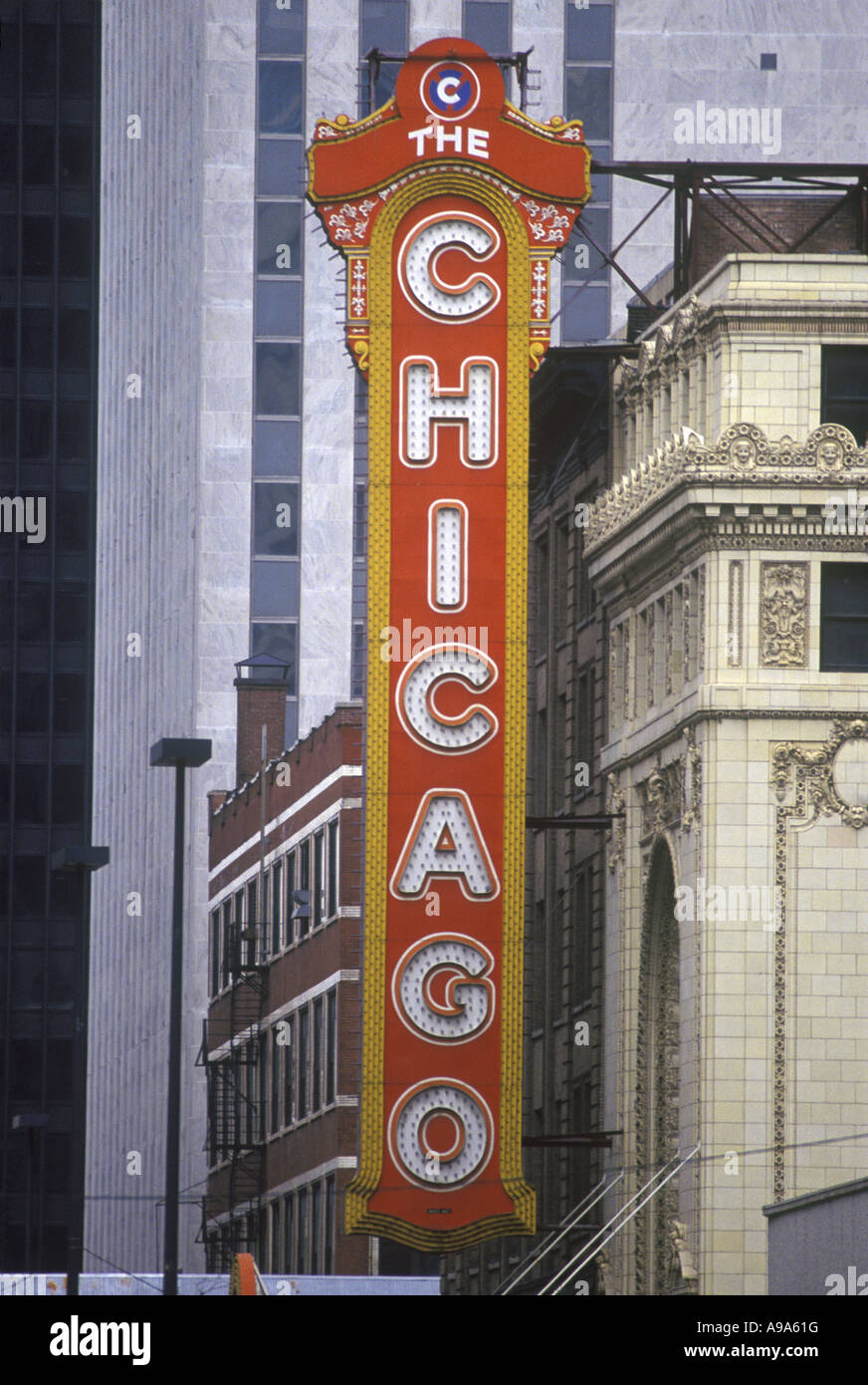 CHICAGO THEATER CENTER SIGN MARQUEE PAGE BROTHERS BUILDING (©RAPP ...