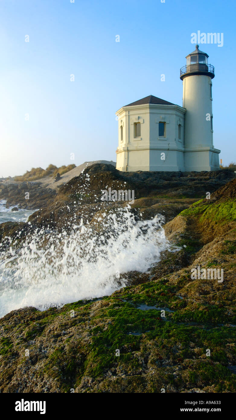 Coquille River Lighthouse Bandon Oregon Stock Photo - Alamy