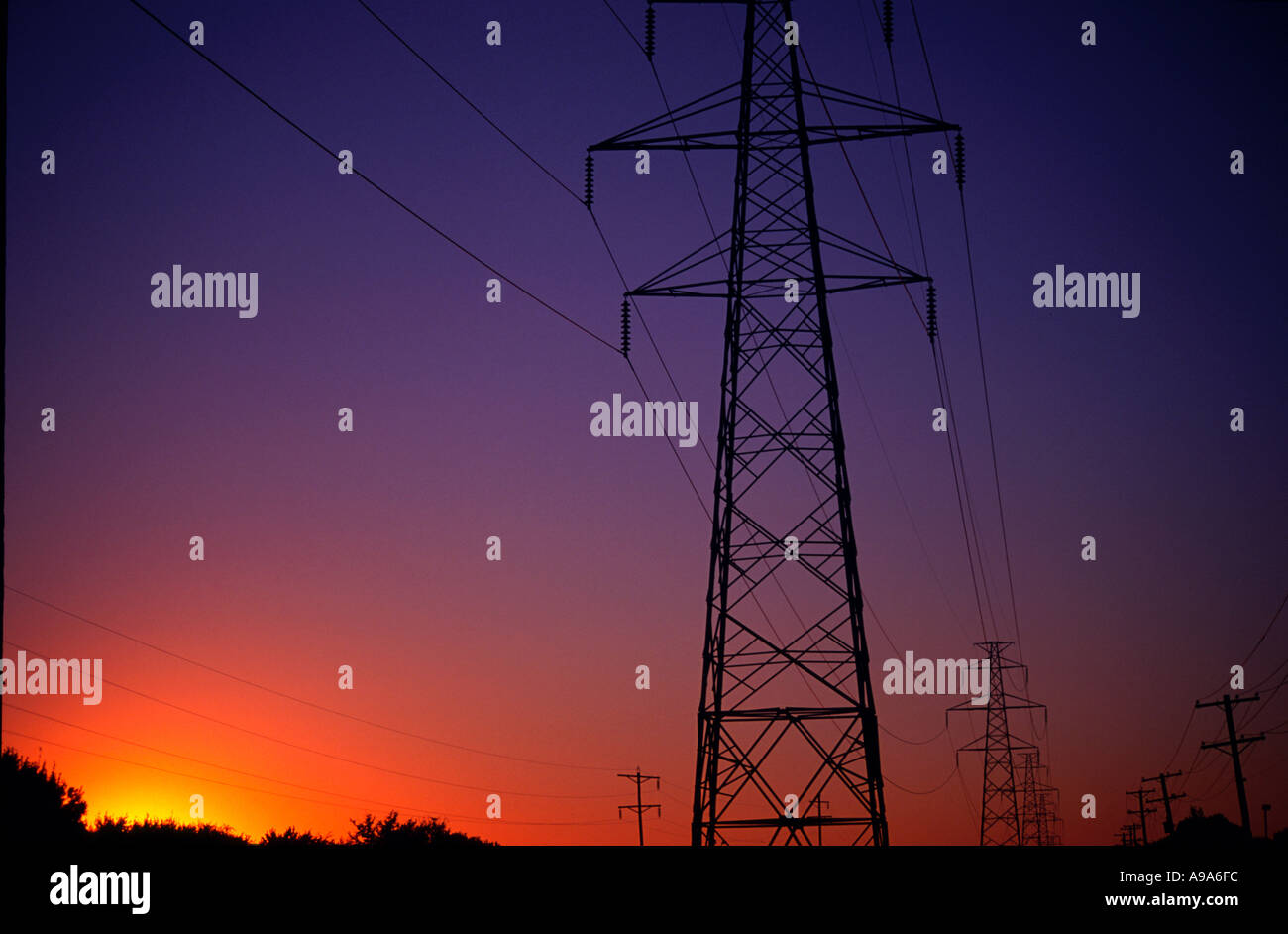 industry power lines wire background space wires powerful electrical ...
