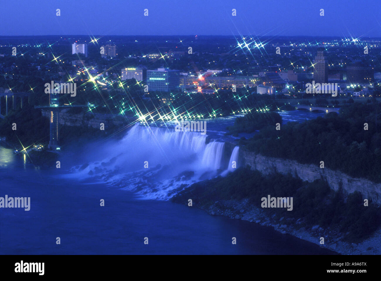 AMERICAN WATERFALLS NIAGARA NEW YORK USA Stock Photo - Alamy