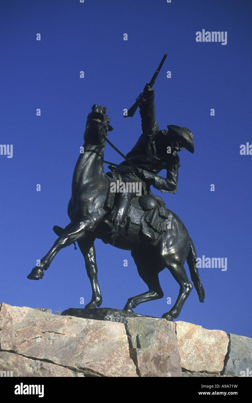 WILD BILL CODY BUFFALO BILL STATUE CODY WYOMING USA Stock Photo - Alamy