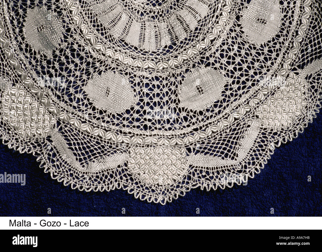 Malta Gozo Lace Stock Photo - Alamy