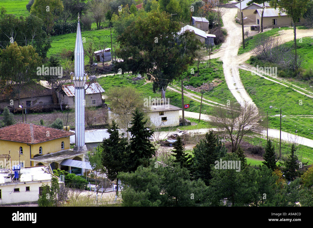 Village below Snake Castle Turkey Stock Photo - Alamy