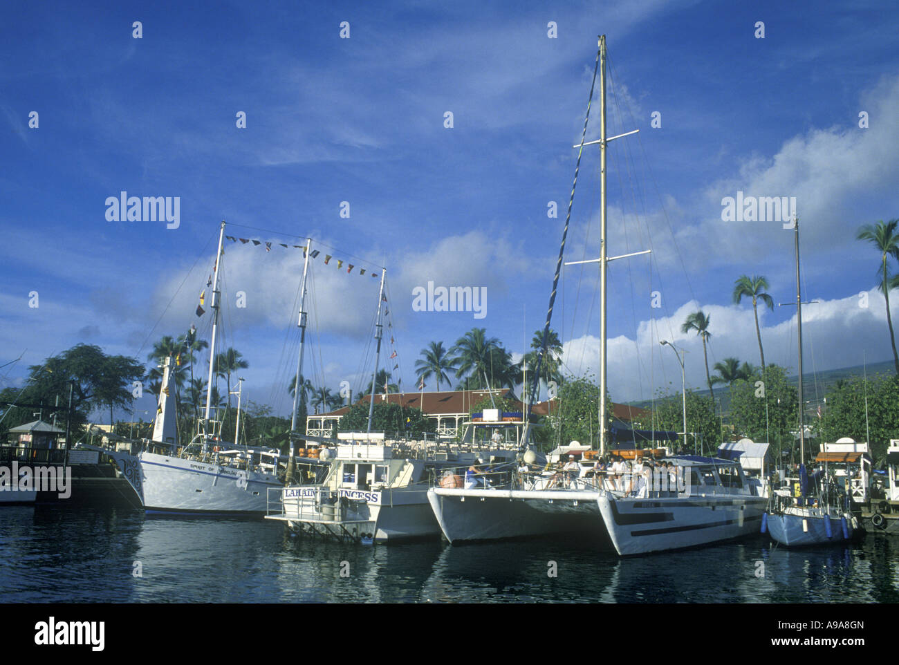 1994 HISTORICAL LAHAINA HARBOR MAUI HAWAII USA Stock Photo - Alamy
