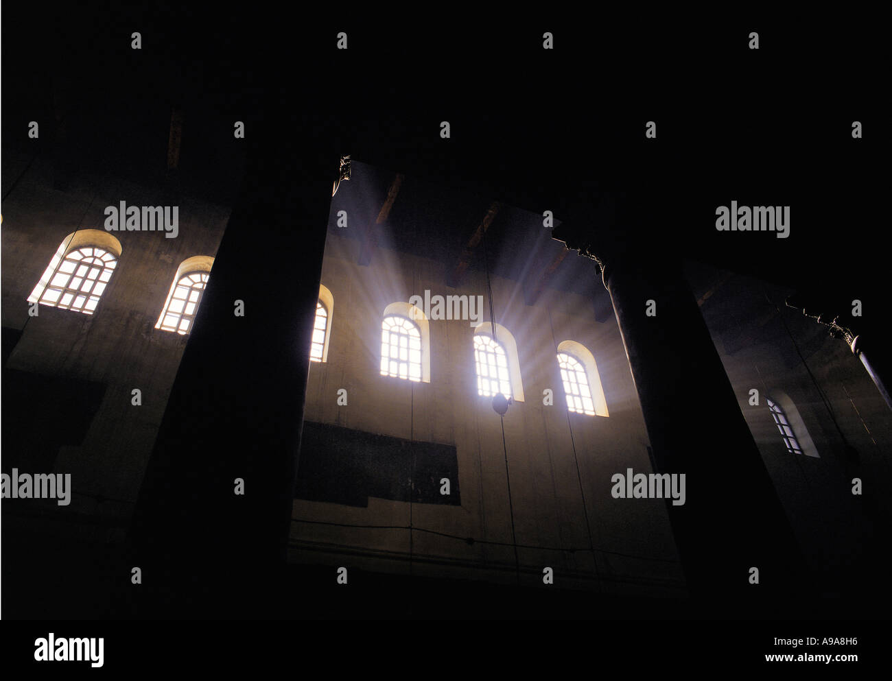 Interior of the Church of the Nativity in Bethlehem Israel Stock Photo ...