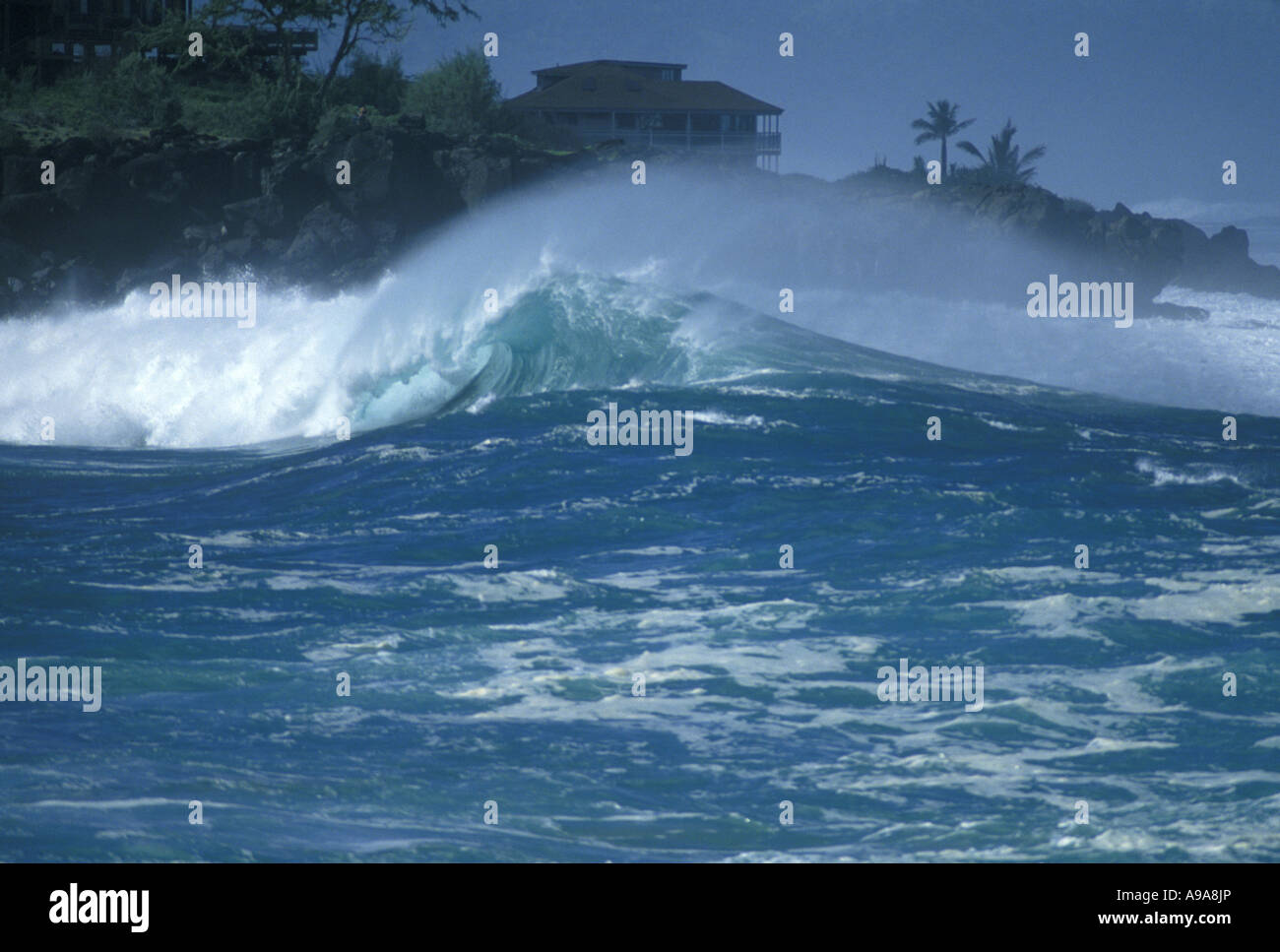 STORMY SEA SHOREBREAK WAVE Stock Photo - Alamy