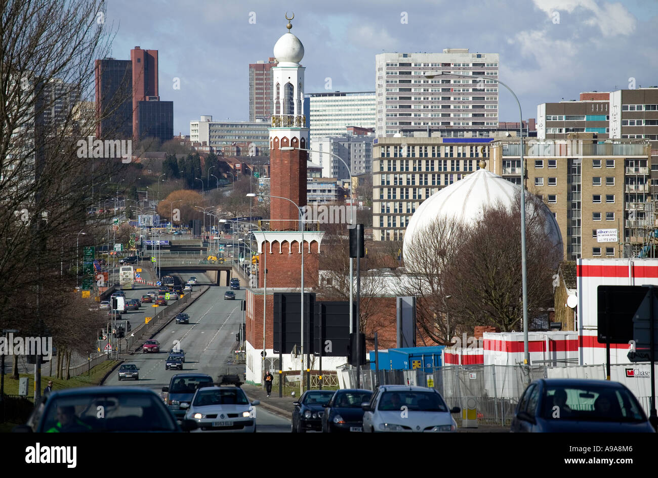 Birmingham skyline mosque hi-res stock photography and images - Alamy