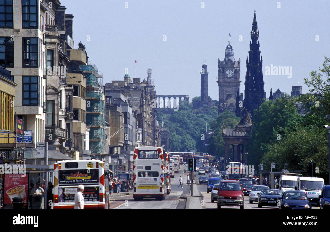 Edinburgh princess street tram hi-res stock photography and images - Alamy