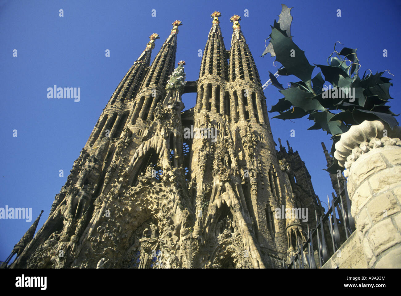 1993 HISTORICAL SAGRADA FAMILIA BASILICA (©ANTONI GAUDI 1883) BARCELONA ...