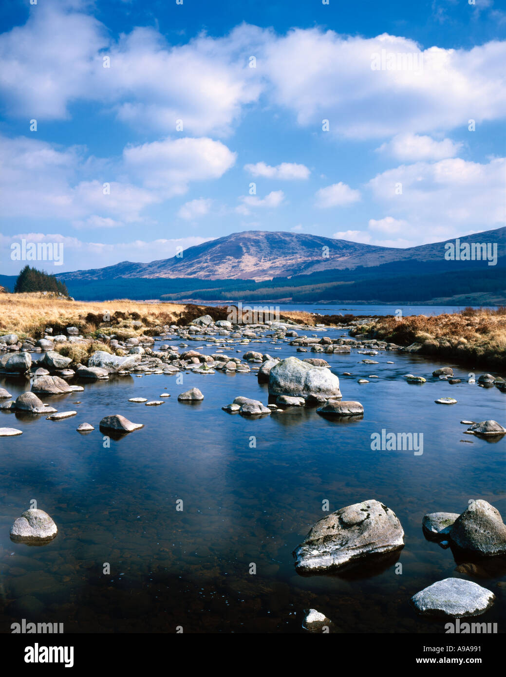 Loch Doon from Carrick Lane towards Black Craig Galloway Forest Park SW ...