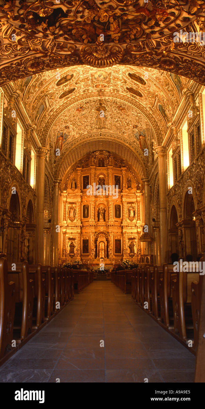 latin america architecture Church of Santo Domingo Oaxaca Mexico Gold ...