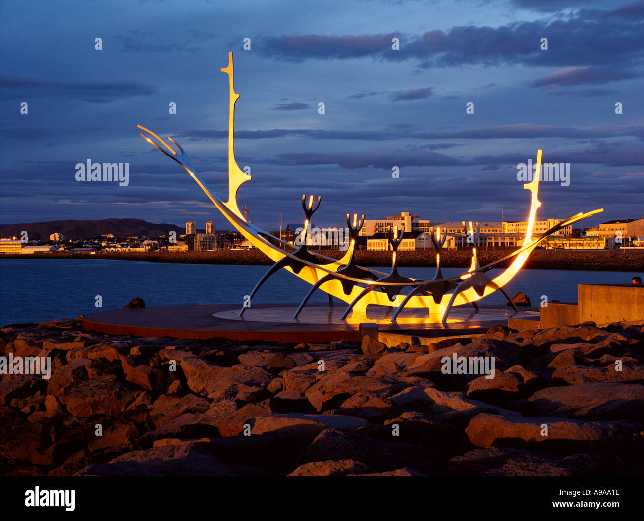 Steel Viking Ship Sculpture by Jon Gunnar Arnason 1971 called Sun ...