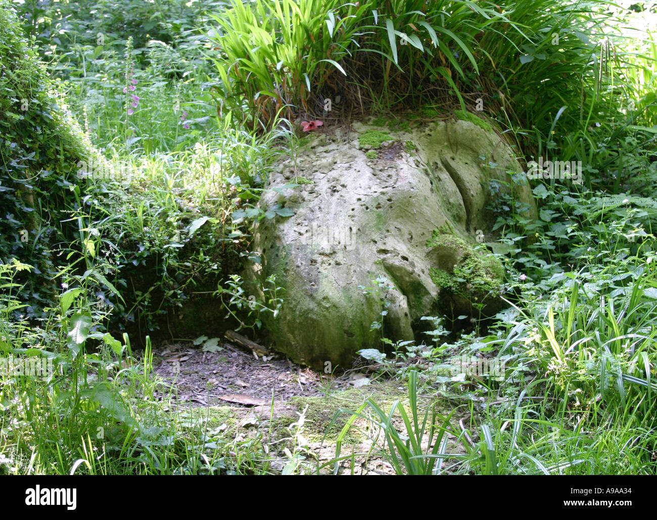 Mud sculpture Heligan Cornwall Stock Photo - Alamy