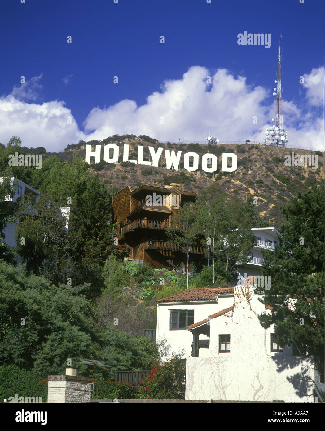 1990 HISTORICAL HOLLYWOOD SIGN (©THOMAS FISK GOFF 1978) MOUNT LEE ...