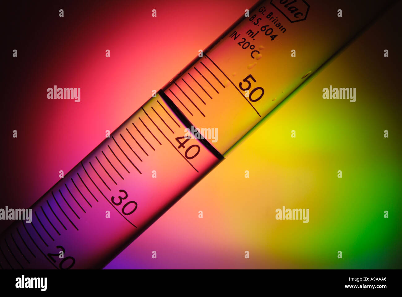 Scientific Measuring Cylinder Stock Photo - Alamy