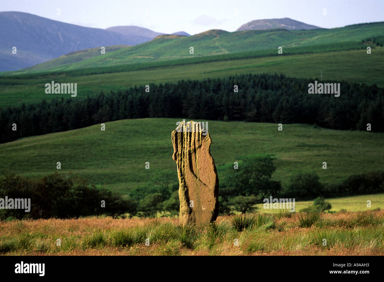 Scotland Arran island megalith stone Stock Photo - Alamy