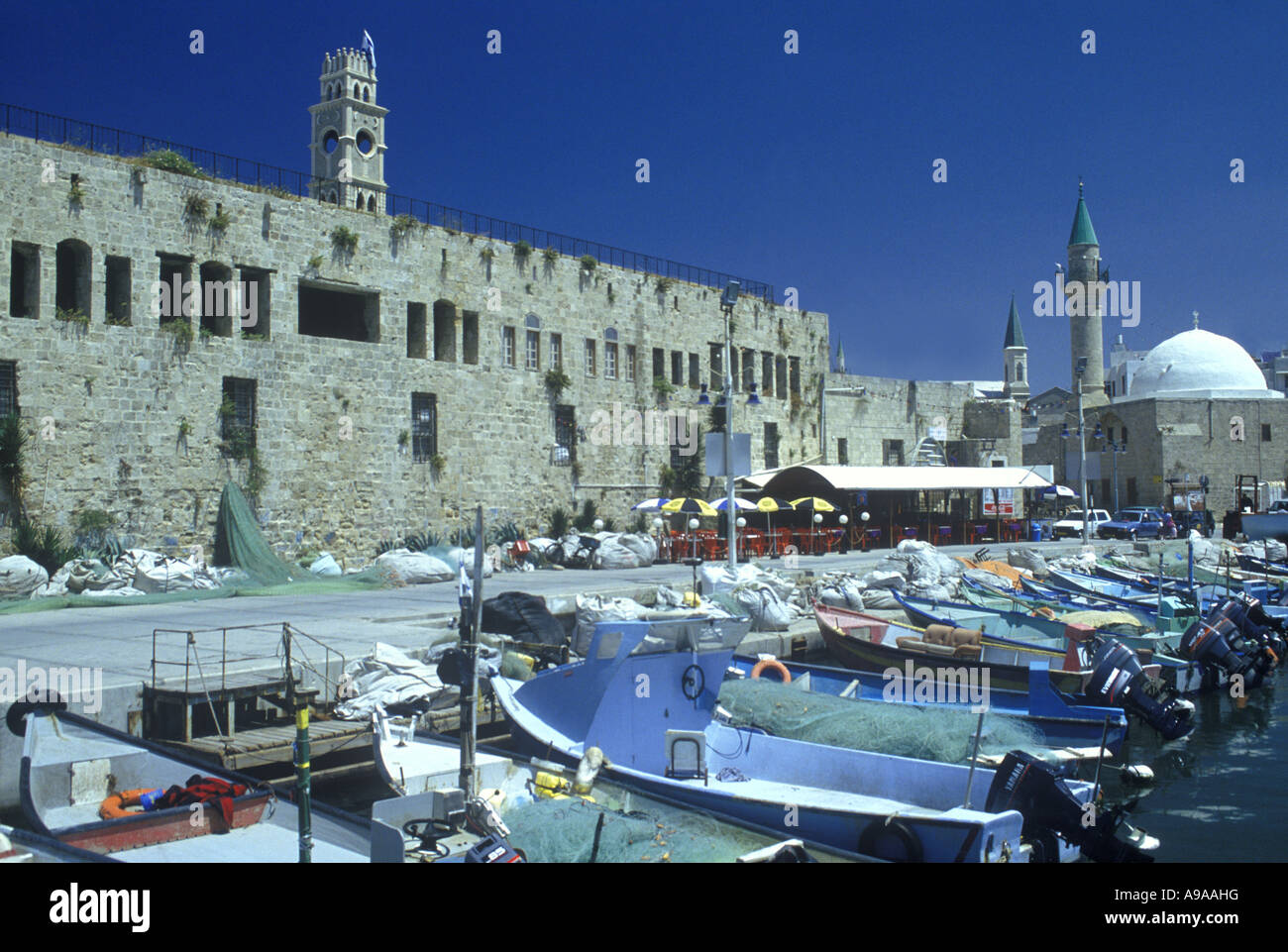 OLD PORT AKKO ACRE ISRAEL Stock Photo - Alamy