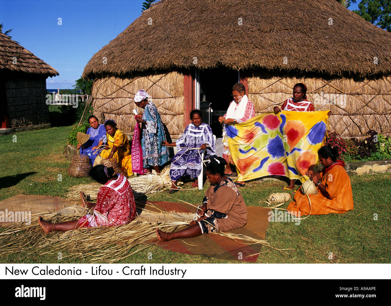 New Caledonia Lifou Craft Industry Stock Photo - Alamy