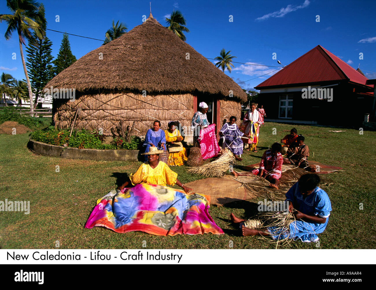New Caledonia Lifou Craft Industry Stock Photo - Alamy