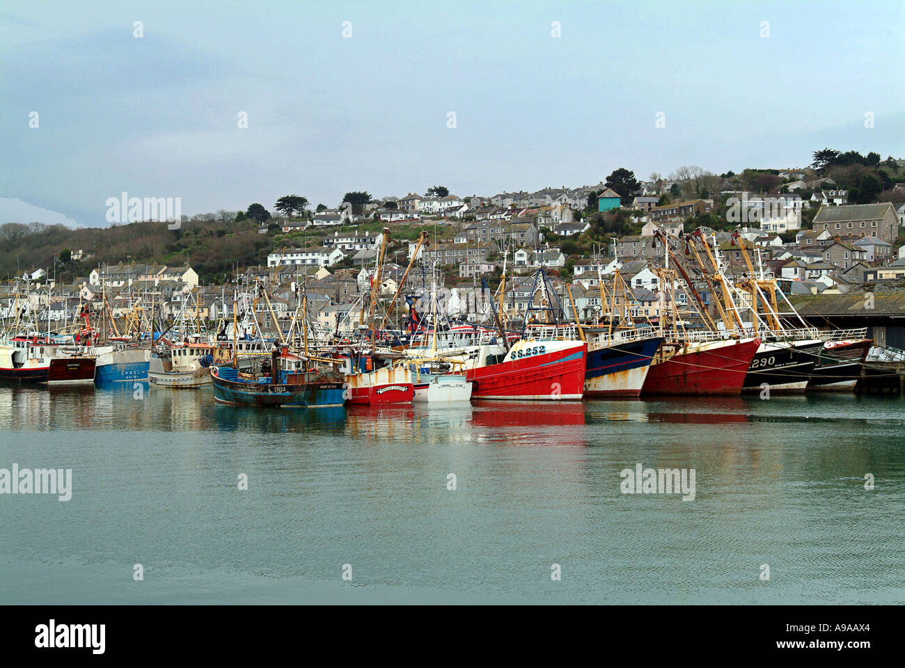 The port in Newlyn - Cornwall UK Stock Photo - Alamy