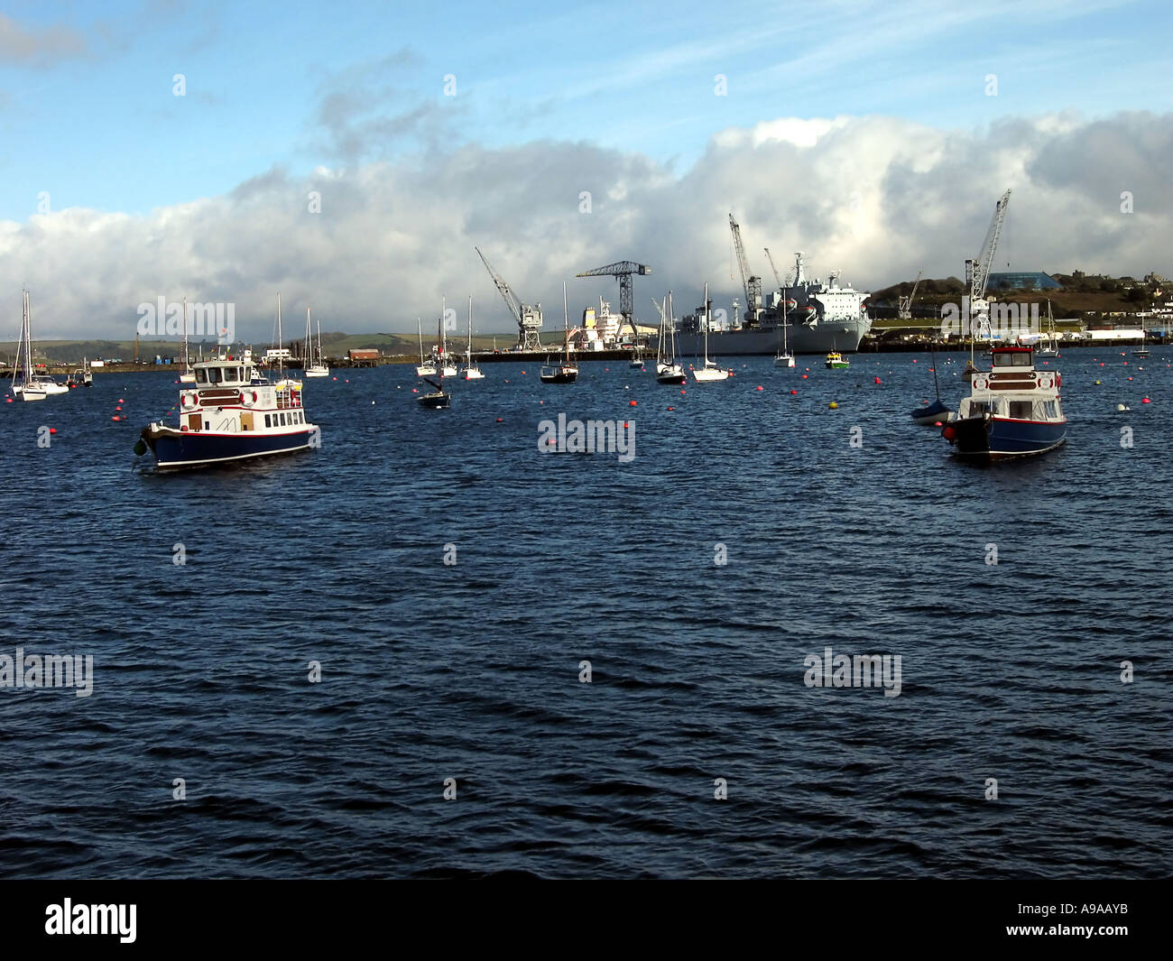 Falmouth bay Cornwall UK Stock Photo - Alamy