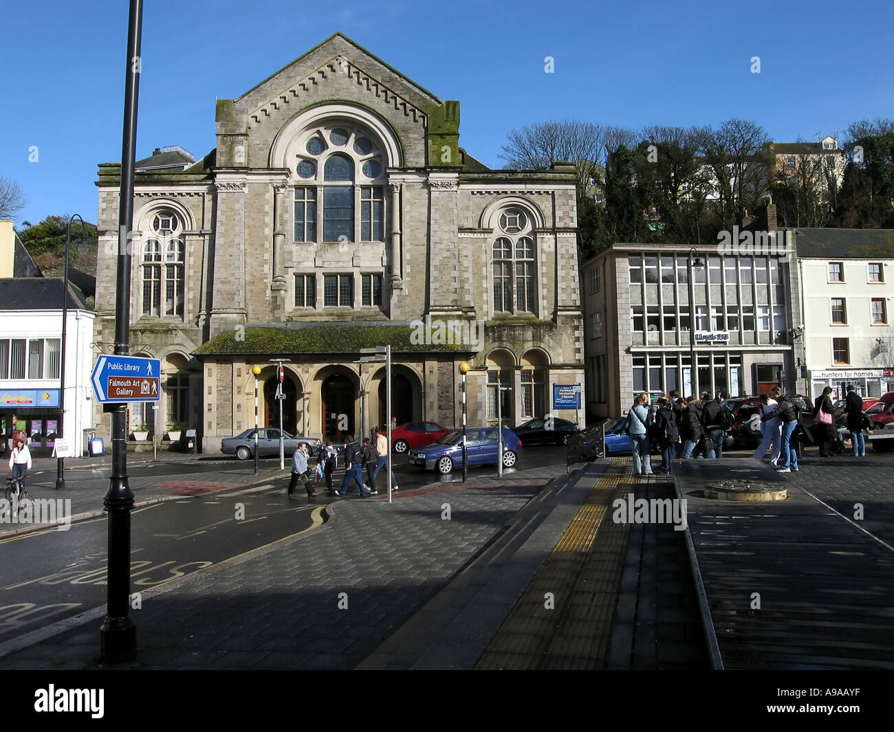 Falmouth Methodist Church - Falmouth Moor - Cornwall UK Stock Photo - Alamy