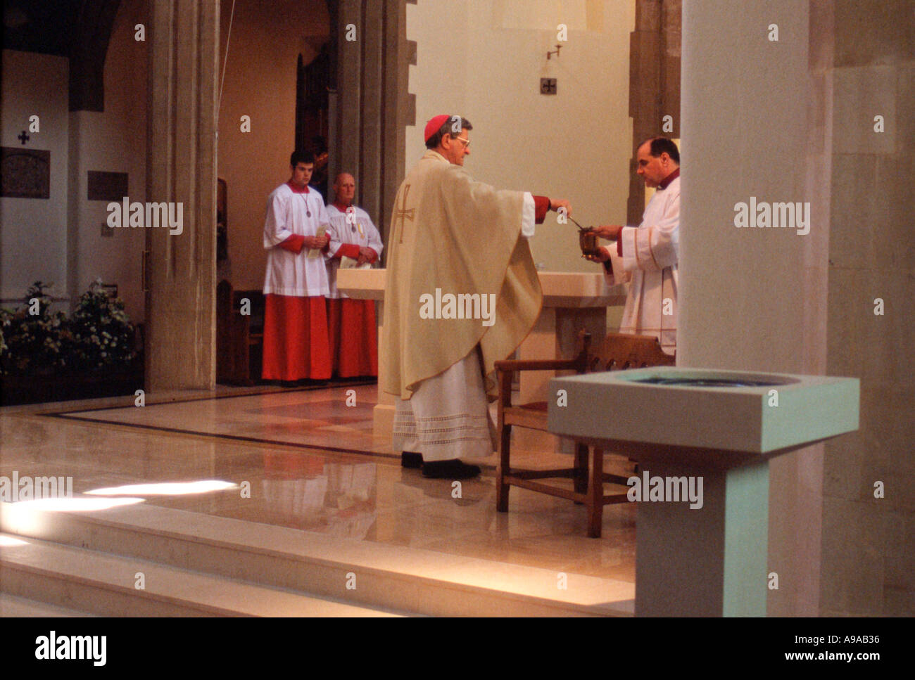 Holy water fount catholic church hi-res stock photography and images ...