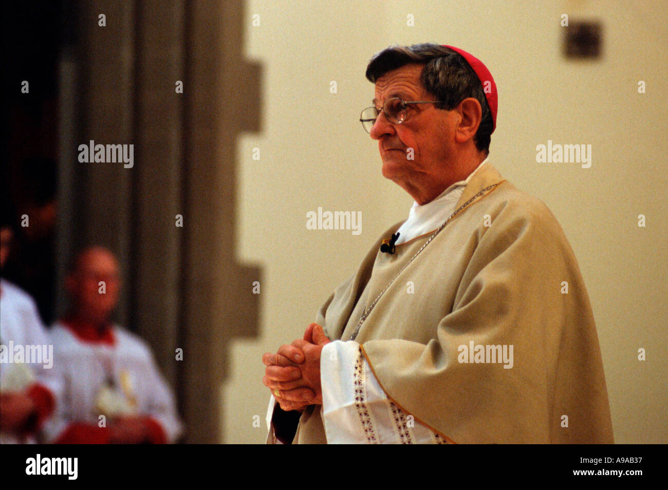 Bishop Tripp at a Catholic Mass Nr London UK Stock Photo - Alamy