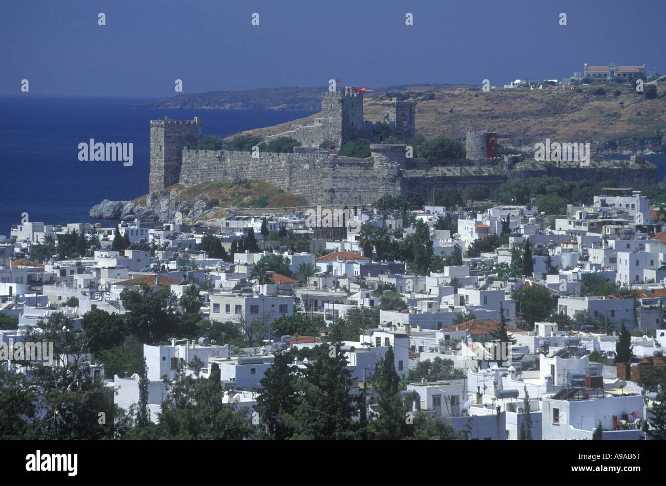 CASTLE OF SAINT PETER BODRUM AEGEAN COAST TURKEY Stock Photo - Alamy