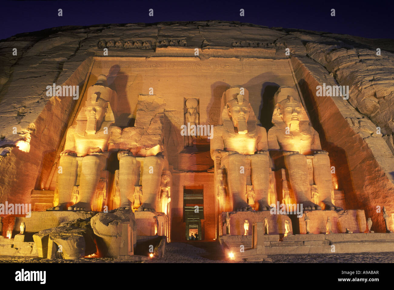 TEMPLE OF RAMSES II ABU SIMBEL EGYPT Stock Photo - Alamy