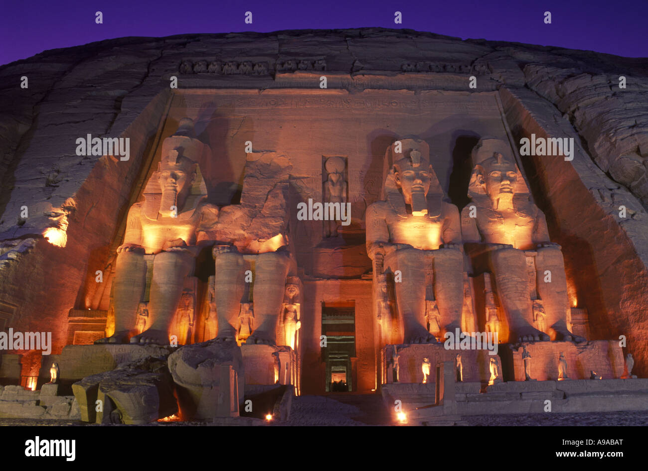 TEMPLE OF RAMSES II ABU SIMBEL EGYPT Stock Photo - Alamy